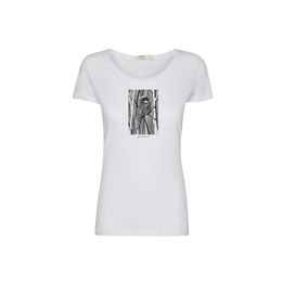 Greenbomb Shirt 'Animal Sparrow Grass' female White size XS