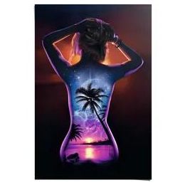 Poster Reinders "Frauenrücken Hawaii Dream", lila (farbe bild(er): lila), B:61cm H:91,5cm, Papier, Bilder