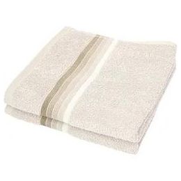 Handtücher Dyckhoff "Chenille", weiß (sanftes weiß), B:50cm L:100cm, Frottier, Frottier, Handtücher