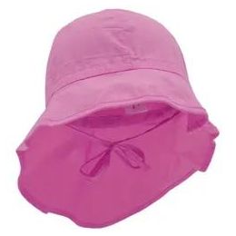 Sonnenhut MaxiMo, Baby, Gr. 49, pink, Baumwolle, unifarben, Hüte, für Mädchen mit Nackenschutz