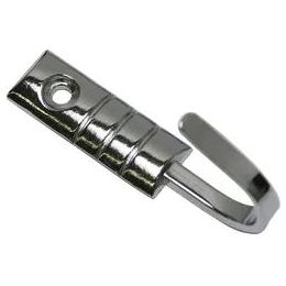 Raffhaken Gardinia "Geo" Gr. 1, grau (chromfarben), L:2,5cm, Raffhalter, zum Raffen und Drapieren