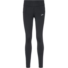 Brooks Momentum Thermal Lauftights Damen - schwarz - Gr. L - Polyester/Elastan