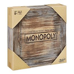 Hasbro Monopoly - Holz Sonderedition (englische Version) Brettspiel Gesellschaftsspiel Boardgame
