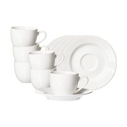 Ritzenhoff & Breker Ritzenhoff & Breker Espressotassen mit Untertassen Volos 90 ml 6er Set