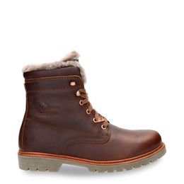 Panama Jack Herren Winterboots "P03 Aviator Igloo", Gr. 45kastanie, Nappaleder, Schuhe, Schnürboots, Winterstiefel, Profilsohle, mit Warmfutter