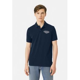 Jack & Jones Poloshirt JACK & JONES JUNIOR "JJMAKOTO POLO SS JNR", Jungen, Gr. 128, blau (sky captain), Single Jersey, Obermaterial: 100% Baumwolle, bedruckt, regular fit, Shirts