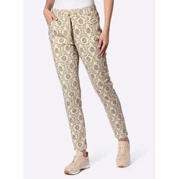Heine Damen Jogg Pants, Braun, Gr. 44, 7/8-Hose, Material: Baumwolle