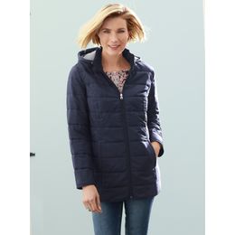 WITT Damen Steppjacke mit Kapuze, w&auml;rmend, marine, Gr&ouml;&szlig;e 42
