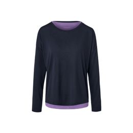 Tchibo - 2-in-1-Sportshirt - Damen - Gr. S - dunkelblau