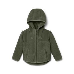 Tchibo - Kinder-Teddy-Jacke - Gr. 110/116 - gr&uuml;n
