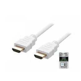 Deltaco Ultra High Speed HDMI Kabel 2.1 - Wei&szlig; - 1m