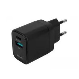 Deltaco USB-C & USB-A Wandladeger&auml;t - Schwarz