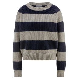 Peter Hahn - Rundhals-Pullover, grau, Gr. 48 / XL - Schurwolle