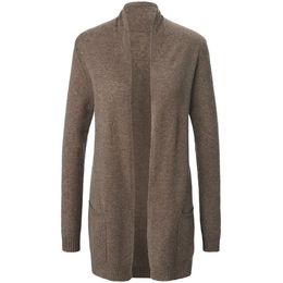 include - Strickjacke aus 100% Premium-Kaschmir, beige, Gr. 36 / S - Kaschmir