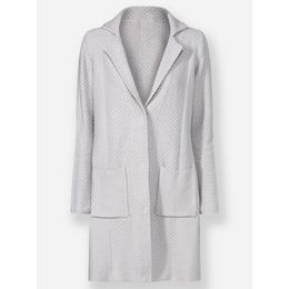 Heine Witt Damen Strickjacke, hellgrau-meliert, Gr&ouml;&szlig;e 36