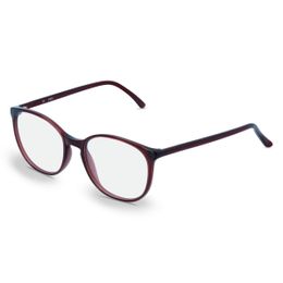 Fielmann JIL 007 CL Brille Damen | Fassung: Vollrand, Panto, Bordeaux Transparent