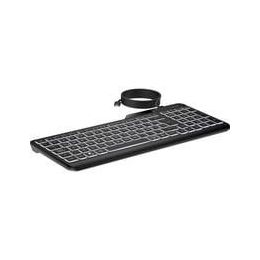 HP 400 Backlit Wired Keyboard, Tastatur schwarz, DE-Layout, Plunger