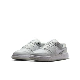 Sneaker Nike Sportswear "FULL FORCE LO (GS)", Gr. 40, photon dust, weiß, lt smoke grau, Leder, Synthetik, Schuhe