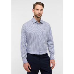 Langarmhemd Eterna "COMFORT FIT", Herren, Gr. 42, Normalgrößen, navy, Twill, 100% Baumwolle, normal, Manschette, Hemden, NON IRON (bügelfrei)