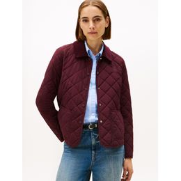 Tommy Hilfiger Damen Steppjacke "PADDED QUILTED SLIM JACKET"deep burgundy, Gr. S, unifarben, Web, Obermaterial: 52% Baumwolle, 48% Polyamid, Jacken
