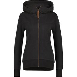 alife and kickin Kapuzensweatjacke ALIFE & KICKIN "Damen IsamiAK A", Damen, Gr. M, schwarz, 50% Baumwolle, 50% Polyester, Sweatjacken