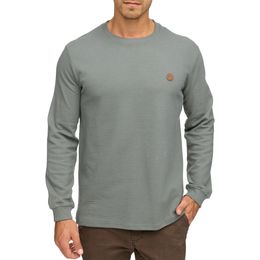 Sweatshirt INDICODE "INSalupe", Herren, Gr. L, castor gray, Sweatware, Obermaterial: 100% Baumwolle, unifarben, regular fit h&uuml;ftlang, Rundhals, Sweatshirts Sweatshirt
