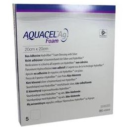 Aquacel Ag Foam Nicht-Adh&auml;siv 20x20cm 5 ST
