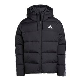 adidas Sportswear Sportjacke 'ESS' Herren Gr&ouml;&szlig;e XL schwarz / wei&szlig;