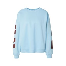 Pieces Sweatshirt 'PCFANY' Damen Gr&ouml;&szlig;e XS hellblau / rostbraun