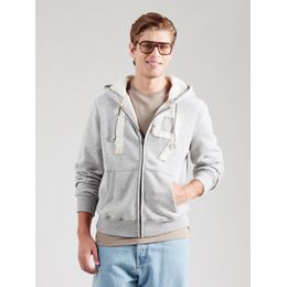 Hollister Sweatjacke Herren Gr&ouml;&szlig;e S hellbeige / hellgrau / wei&szlig;