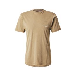 Blend T-Shirt 'BHKarlos' Herren Gr&ouml;&szlig;e XXL beige / wei&szlig;