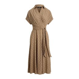 Lauren by Ralph Lauren Lauren Ralph Lauren Kleid 'FRATILLIO' Damen Gr&ouml;&szlig;e 44 braun / taupe / wei&szlig; Winterkleid