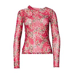Hugo Shirt 'Damecia' Damen Gr&ouml;&szlig;e XXL sand / braun / pitaya / wei&szlig;