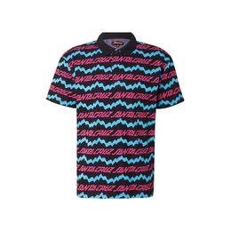 Santa Cruz Poloshirt Herren Gr&ouml;&szlig;e S azur / pink / schwarz