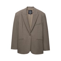 Pull&Bear Pull&bear Blazer 'Aberturas' Damen Gr&ouml;&szlig;e 40/42 taupe