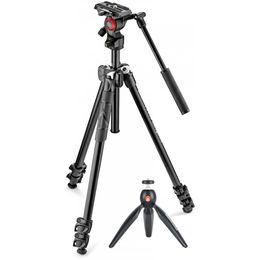 Manfrotto MK290LTA3-V Light Kit + Fluid-Videokopf + PIXI Mini-Stativ - Dealpreis