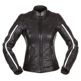 Modeka Alva Lady Lederjacke schwarz / weiss 44