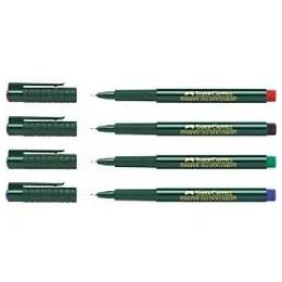 Faber-Castell Finepen Fineliner 0.4 mm Farbig sortiert 1511 10 Stück