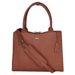 SOCHA Laptoptasche Diamond 14 " Leder Cognac 39 x 12 x 29 cm