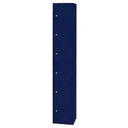 Bisley Metall Schließfach 6 Türen 1 abteile Schlüssel 305 x 305 x 1.802 mm Oxfordblau