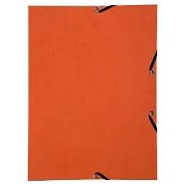 Exacompta Eckspannmappe 55464E Orange Karton 24 x 32 cm 50 Stück