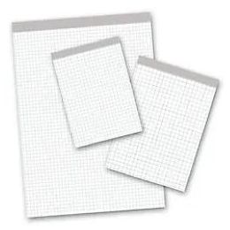 URSUS Style Notizblock DIN A4 Kariert Geheftet Papier Weiß Nicht perforiert 200 Seiten Pack 5