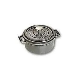 Staub Cocotte 12cm rund Graphit-grau, Gusseisen