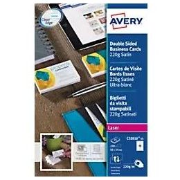 Avery Zweckform Premium Visitenkarten 220 g/m2 Weiß 25 Blatt à 10 Stück