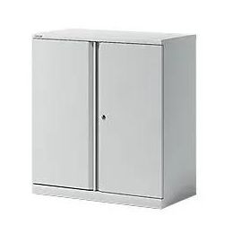 Bisley Stahl Flügeltürenschrank 2 Schübe abschließbar 914 x 470 x 1.000 mm Verkehrsweiß