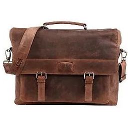 Pride and Soul Aktentasche CLOUD 37,5 x 13 x 28,5 cm Braun