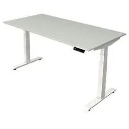 Kerkmann Elektronisch H&ouml;henverstellbar Sitz-Stehschreibtisch Hellgrau T-Fu&szlig; 1.600 (B) x 800 (T) x 1.290 (H) mm Metall, Holz