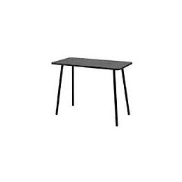 PAPERFLOW Homeoffice-Schreibtisch Rechteckig Schwarz 4 Metallfüße 1.140 (B) x 600 (T) x 750 (H) mm Melamin