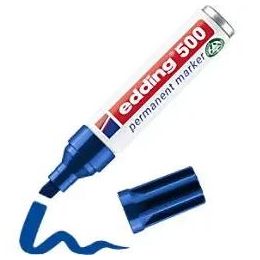 Edding 500 500 Permanentmarker 100% Recycelt Breit Keilspitze 2 - 7 mm Blau Nachf&uuml;llbar Wasserbest&auml;ndig