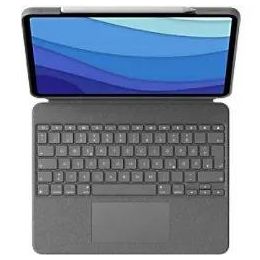 Logitech Kabellose Tastatur Combo Touch 920-010208 QWERTZ DE Grau Für iPad Pro 12,9-Zoll